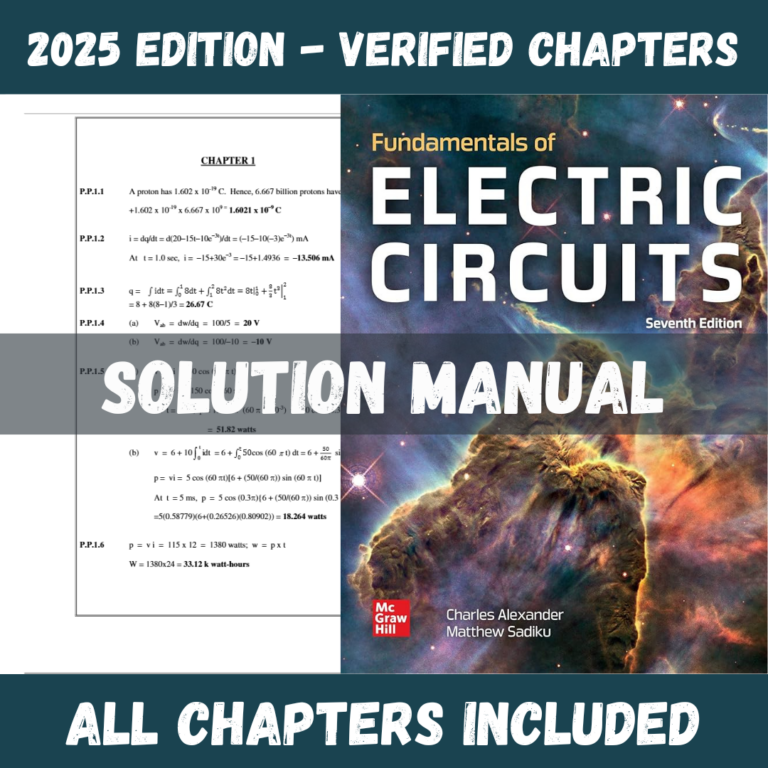Solution Manual – Fundamentals of Electric Circuits, 7th Edition ...